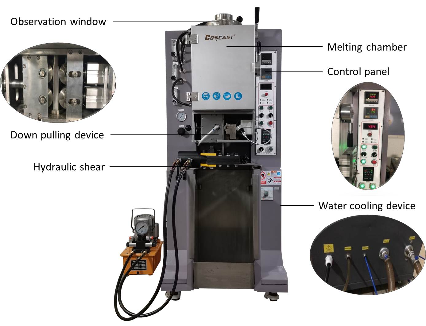 Precious Metal Continuous Casting Machine for gold silver copper - Cooldo