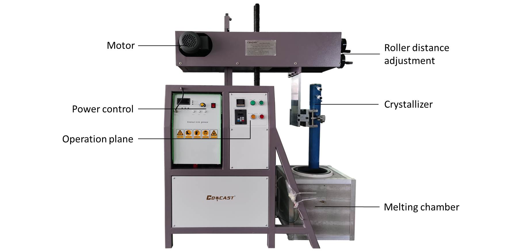 Small Upward Continuous Casting Machine For Copper, Silver ,Gold | COOLDO