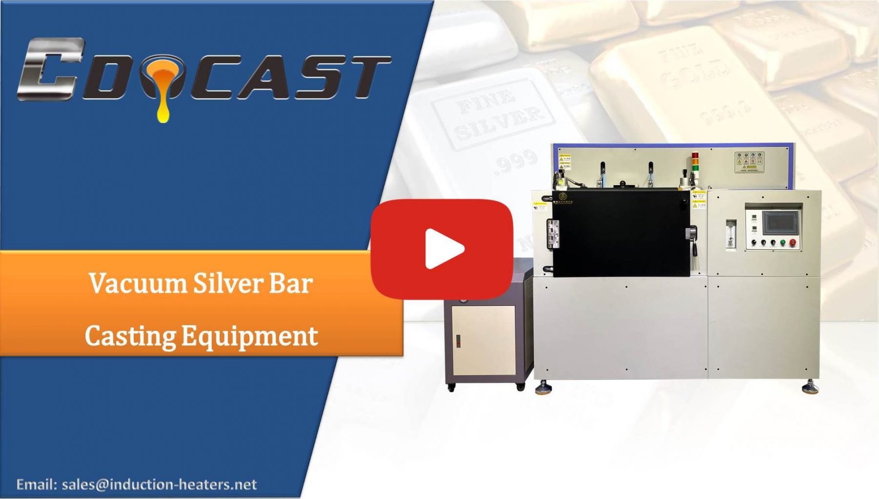 High quality vacuum silver casting equipment-CDOCAST